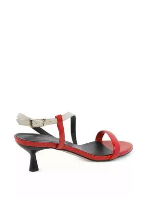 ANGEL ALARCON Slingback Round-toe Pumps - Red