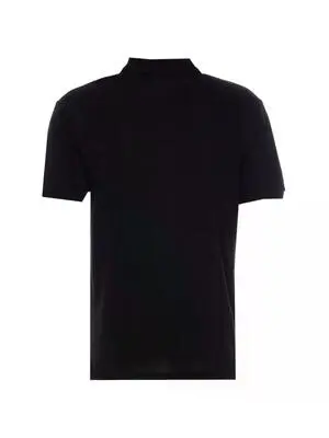 Play Comme Des Garcon Logo-patch Polo Shirt - Black