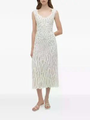 Simkhai Leonora Macramé Midi Dress