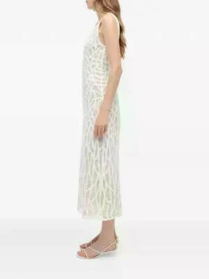 Simkhai Leonora Macramé Midi Dress
