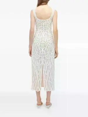Simkhai Leonora Macramé Midi Dress