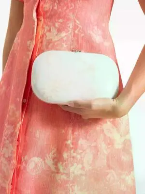 Jeffrey Levinson Elina Plus Printed Clutch Bag - White