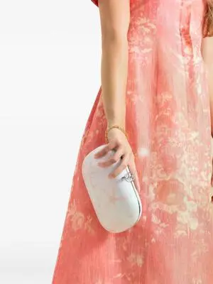 Jeffrey Levinson Elina Plus Printed Clutch Bag - White