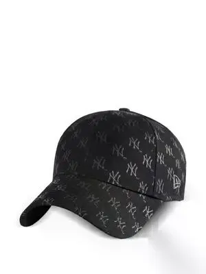 New Era Monogram Pattern Cap - Black