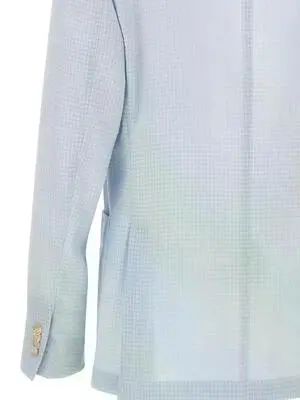 Boglioli K Checked Patch-pocket Blazer - Blue