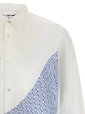 Comme Des Garçons Contrast Insert Shirt - White