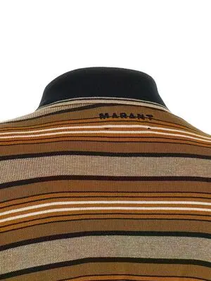 MARANT ETOILE Isea Striped Dress - Brown