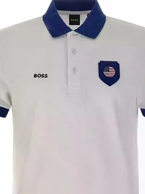 BOSS Paddy Short-sleeve Polo Shirt - White