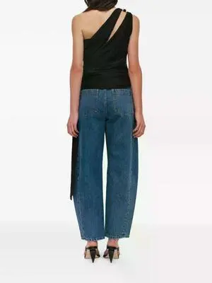Aje Asymmetric Drape One-shoulder Top
