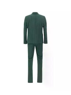 UNGARO Pinstripe Peak-lapel Suit - Green