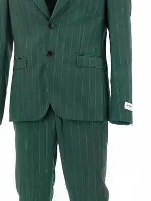 UNGARO Pinstripe Peak-lapel Suit - Green