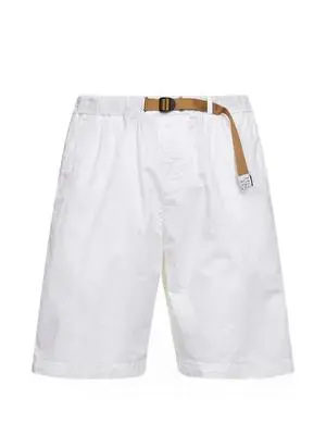 WHITE SAND Belted Shorts - White