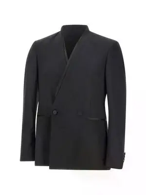 Tagliatore Double-breasted V-neck Blazer - Black