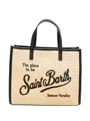 MC2 SAINT BARTH Embroidered Top-handle Bag