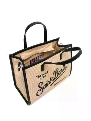 MC2 SAINT BARTH Embroidered Top-handle Bag