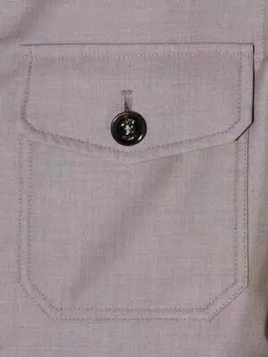 MOORER Cotton Shirt Jacket - Grey