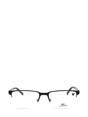 Lacoste Rectangle Semi Rim Eyeglasses - Black