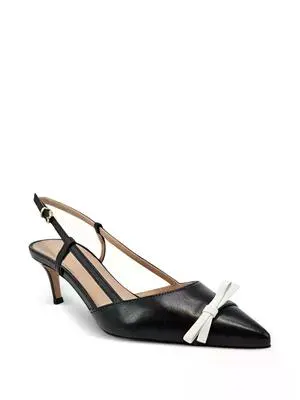 MADISON MAISON Alessia Leather Slingback Pumps