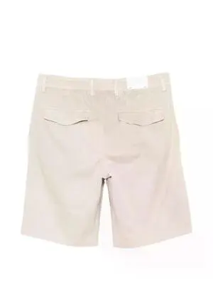 Eleventy Drawstring Pleated-front Shorts - Neutrals