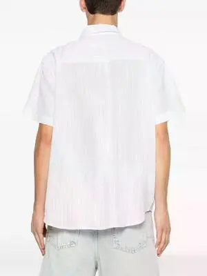 Obey Pinstripe Short-sleeve Shirt - White