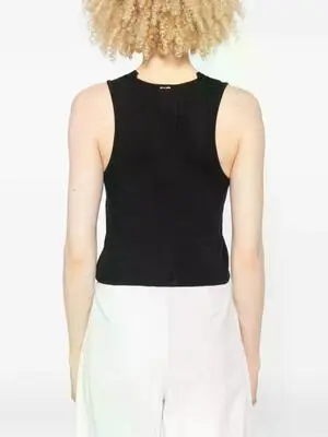 TWINSET Lace-trim Ribbed Top