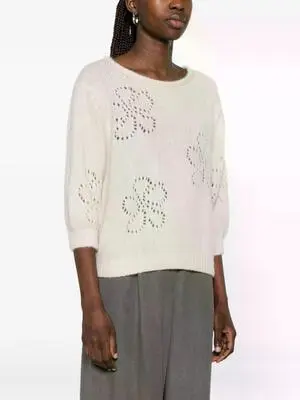 Hemisphere Floral Knit Sweater