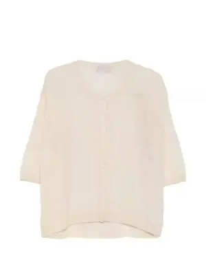 Hemisphere Buttoned Cardigan - Neutrals