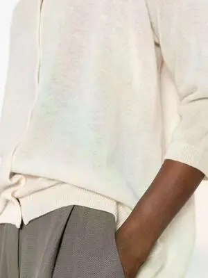 Hemisphere Buttoned Cardigan - Neutrals
