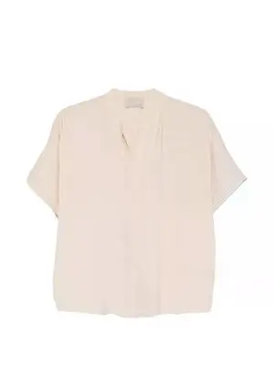 Hemisphere V-neck Relaxed Fit Shirt - Neutrals