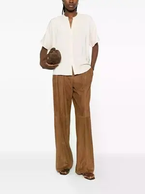 Hemisphere V-neck Relaxed Fit Shirt - Neutrals