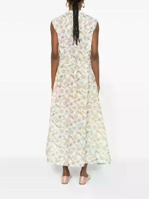 Hemisphere Floral-print Belted Midi Dress