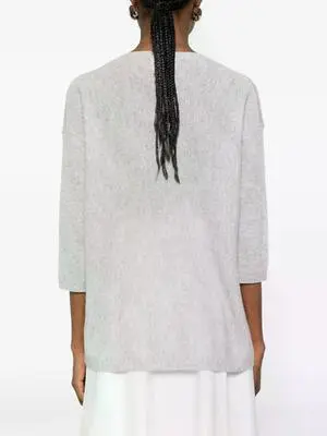 Hemisphere Buttoned Cardigan - Grey