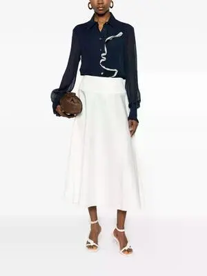 Hemisphere A-line Midi Skirt