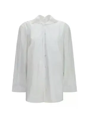 ALAINPAUL Elasticated-collar Shirt - White