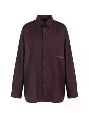 SOCIETE ANONYME Buttoned Oversized Shirt - Red