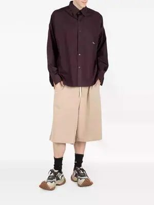 SOCIETE ANONYME Buttoned Oversized Shirt - Red