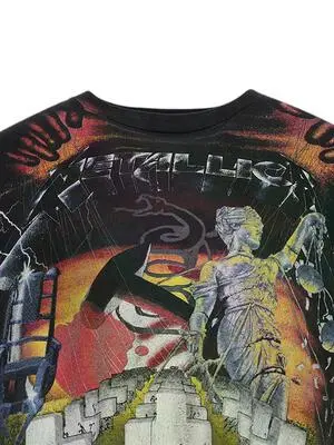 EARTHLING VIP Metallica Graphic-print T-shirt - Black