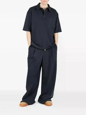 SOCIETE ANONYME Polo 92 Patch-pocket Short-sleeve Polo Shirt - Blue
