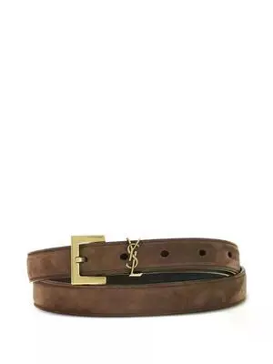 Saint Laurent Logo-buckle Leather Belt