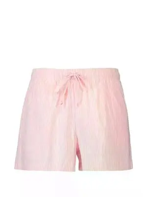 THE LADY AND THE SAILOR Striped Drawstring Shorts - Pink
