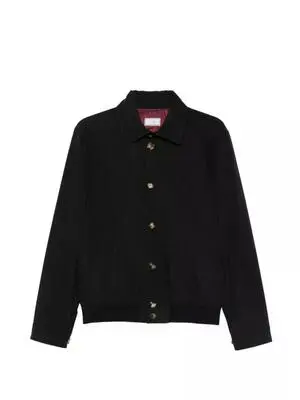 Brunello Cucinelli Button-fastening Bomber Jacket - Black
