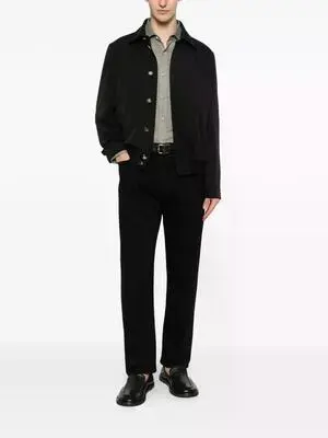 Brunello Cucinelli Button-fastening Bomber Jacket - Black