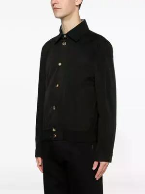 Brunello Cucinelli Button-fastening Bomber Jacket - Black
