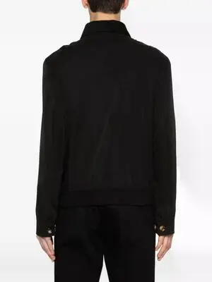 Brunello Cucinelli Button-fastening Bomber Jacket - Black