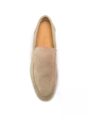 AURELIEN Suede Loafers - Neutrals