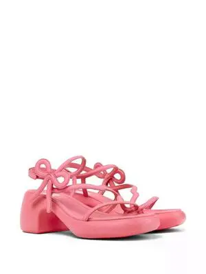 Camper Thelma Twin Bow Detail Sandals - Pink