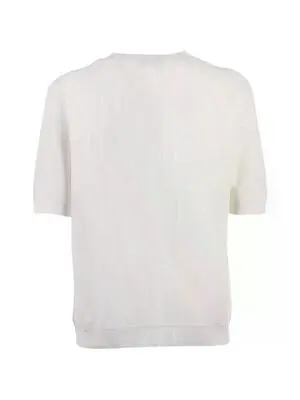 BALLANTYNE Short Sleeve Textured Knit T-shirt