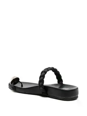 BIBI LOU Crystal-embellished Braided Sandals