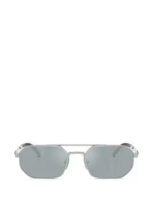Prada Silver Tone Eyewear For Men