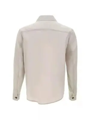 BARBA NAPOLI London Flap-pocket Button Shirt Jacket - Neutrals